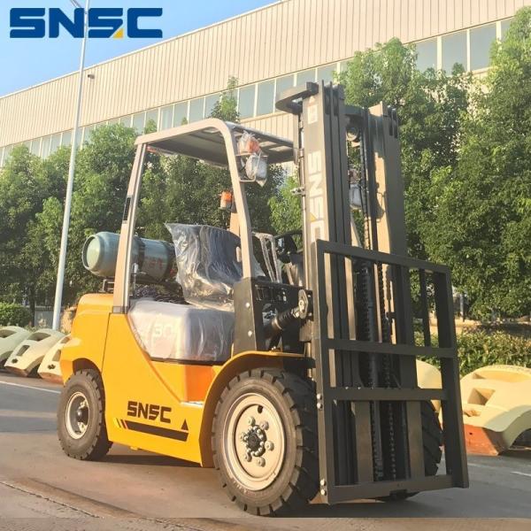 Quality 3 Ton Propane Forklift with LP Gas Engine and 2825x1230x2017mm Specifications for sale