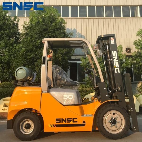 Quality 3 Ton Propane Forklift with LP Gas Engine and 2825x1230x2017mm Specifications for sale