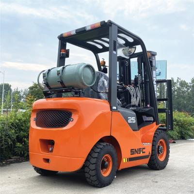 中国 2.5トンのLPGガソリン 二重燃料プロパンガソリンガス フォークリフト 3000-5000mm リフトの高さ Snsc 販売のため