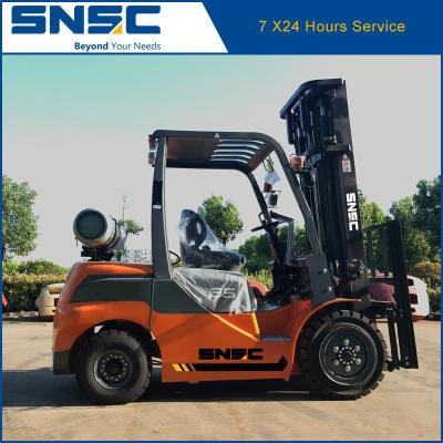 China 3.5tons 35 Propane Forklift with Isuzu / Mitsubishi Engine and Adjustable Cab Location for sale