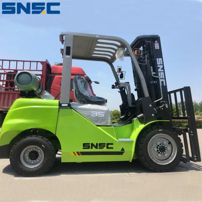 China 3500kg Propane Gas Forklift With Propane Gasoline The Perfect Combination Of Power And Efficiency for sale