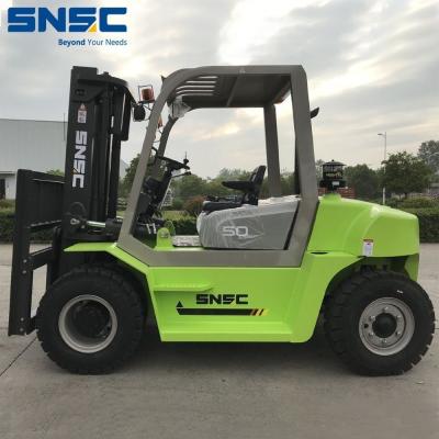 China 3000-7000mm Lift Height 5 Ton Diesel Forklift with Low Mast and Rated Load 5000kg for sale