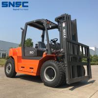 Quality 5 Ton Diesel Forklift Truck With Luxury Suspension Seat And Mitsubishi Engine for sale