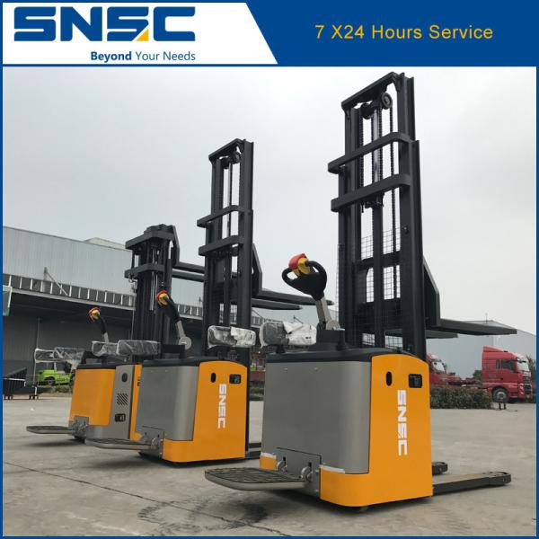 Quality AC Motor Rider 2.0tons Electric Stacker Truck / Reach Pallet Stacker for sale
