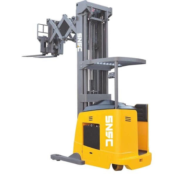 Quality Snsc 1500kg 2000kg Electric Reach Truck Forklift Double Scissor Reachtruck for sale