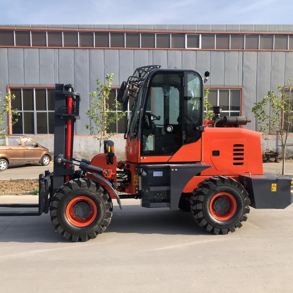 Quality 4X4 Off Road Forklift Loader 3ton 4ton 5ton for Food Shop within 1CBM Bucket for sale