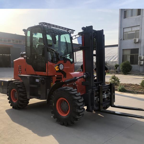 Quality 4X4 Off Road Forklift Loader 3ton 4ton 5ton for Food Shop within 1CBM Bucket for sale