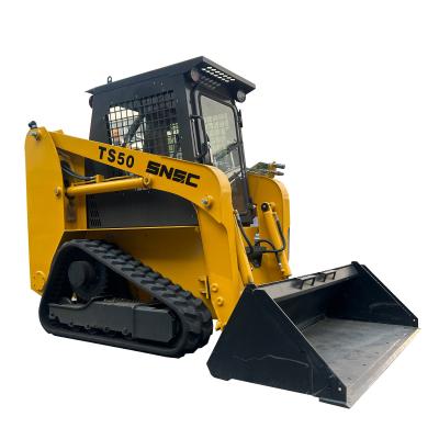 China TS50 Wheel Rubber Track Skid Steer Loader Max Dumping Height 2100mm Hydraulic Control for sale