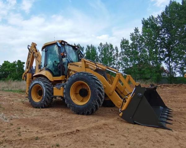 Quality 2.5ton Retroexcavadora Center Pivot Backhoe Loaders with Moving Type Wheel for sale