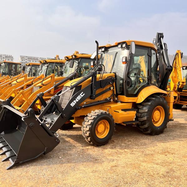 Quality Mexico Market SNSC 388 Backhoe Loader Excavator 2740mm Bucket Dumping Height 75 KW Power for sale
