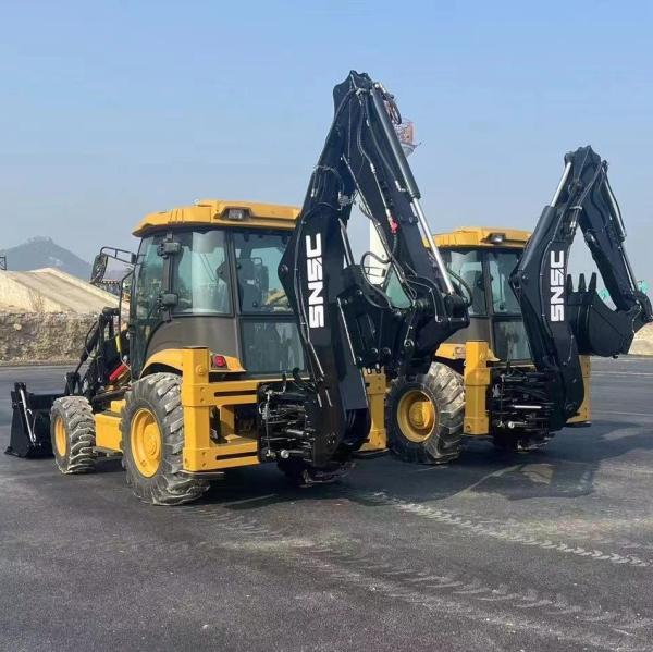 Quality Mexico Market SNSC 388 Backhoe Loader Excavator 2740mm Bucket Dumping Height 75 for sale