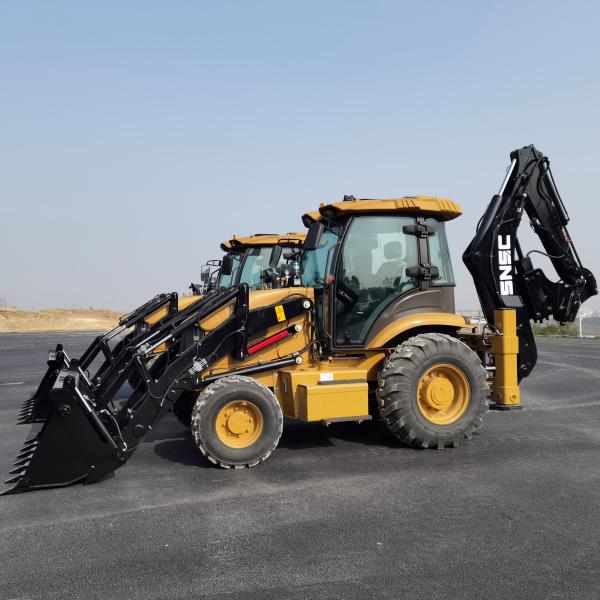 Quality Mexico Market SNSC 388 Backhoe Loader Excavator 2740mm Bucket Dumping Height 75 for sale