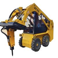 China JC25 Gasoline Skid Steer Loader Multi-function Attachments and 0.2cbm Bucket Capacity for sale
