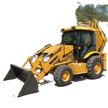 China SHANMON 388H 388 Mini Loader 4x4 H Outrigger Backhoe Excavator voor zwaar werk Te koop