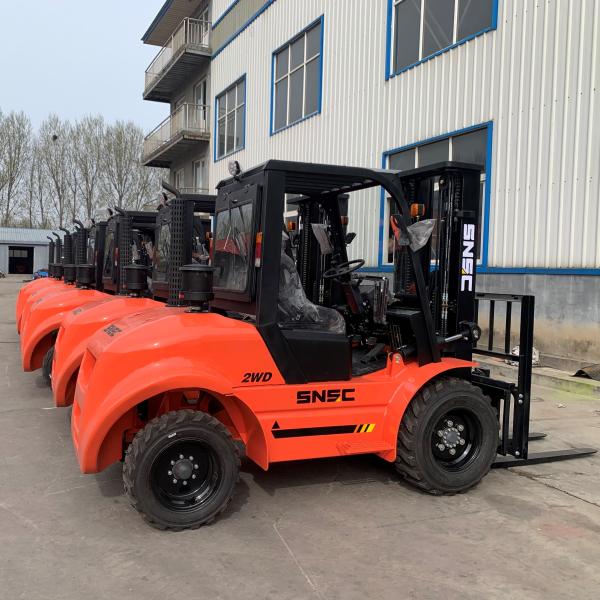 Quality FD35 3.5ton Side Shifter Rough Terrain Forklift Japanese Engine and Core Gearbox for sale