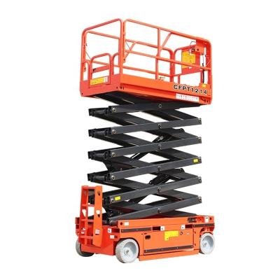 China Durable Electric Scissor Lifts 230KG 320KG 450KG 500KG with Customized Control Method for sale