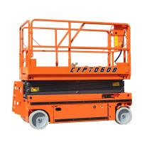 China 300kg Steel Structure Hydraulic Scissor Lift Table / Electric Lifting Platform for sale