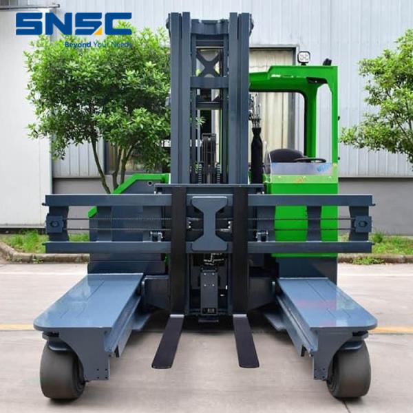 Quality 3Ton 4Ton Electric Multi Directional Forklift With Closed Cabin And USA CURTIS for sale
