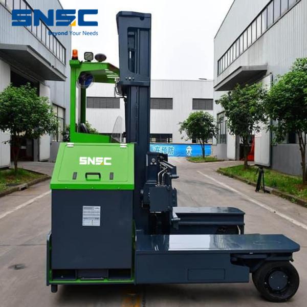 Quality 3Ton 4Ton Electric Multi Directional Forklift With Closed Cabin And USA CURTIS for sale