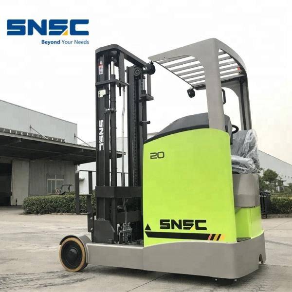 Quality AC Motor Powered SNSC 1.6 ton 2 ton Electric Reach Truck with Pneumatic Standard for sale