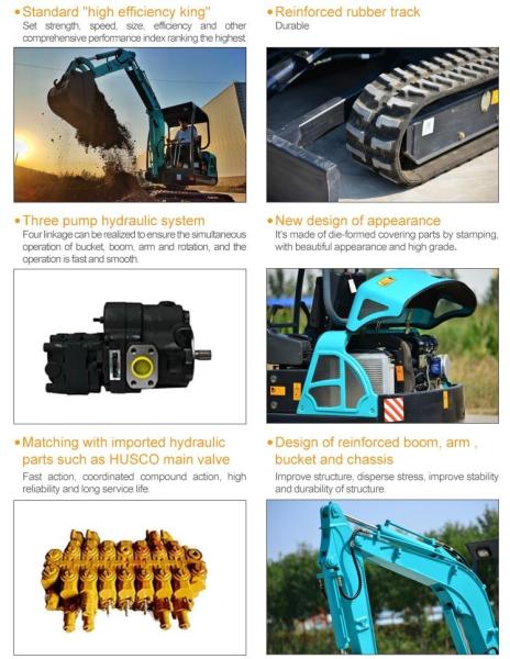 Quality Heavy Duty Crawler Mini Excavator 1 Ton Featuring Japan Kubota Engine for sale