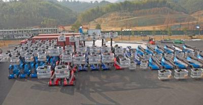 Cina SNSC 14m 21m Telescopic Articulated Boom Lift Manlift idraulico / piattaforma di lavoro aereo in vendita