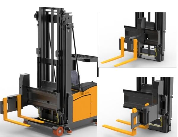 Trilateral VNA 1.5 Ton 3300lbs Three Way Very Narrow Aisle Forklift