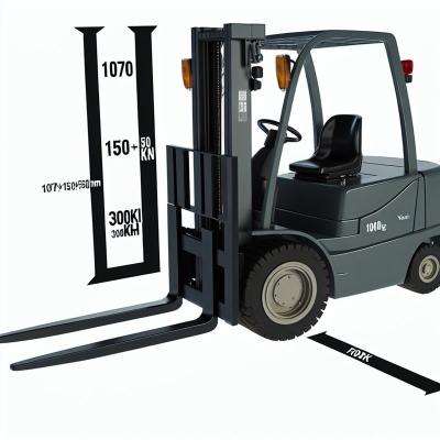 China High Capacity Electric Forklift Fork Size 1070*150*50mm Rated Loading Capacity 3000Kg for Heavy Duty Material Handling for sale