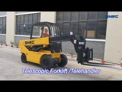 telescopic handler 4.5 ton truck warehouse telehandler with yuchai/cummins engine model