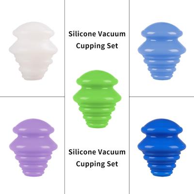 Cina Tazze stabilite foggianti a coppa del silicone dell'attrezzatura di massaggio celluliti riutilizzabili del silicone di cura del corpo delle anti in vendita
