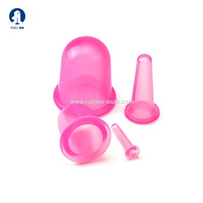 Cina 4 anti celluliti dei pc massaggiano il corredo foggiante a coppa del trattamento di massaggio differente del silicone di vuoto di dimensioni tazze di 4 e del petrolio in vendita