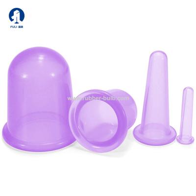 Cina 4 anti celluliti dei pc massaggiano il corredo foggiante a coppa del trattamento di massaggio differente del silicone di vuoto di dimensioni tazze di 4 e del petrolio in vendita