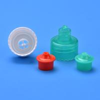 China Pink Smooth Closure Plastic Nozzle Cap , 28mm Push Pull Cap for sale
