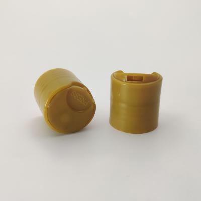 Cina Tappo superiore giallo del disco del polipropilene 24mm per la bottiglia dello sciampo in vendita