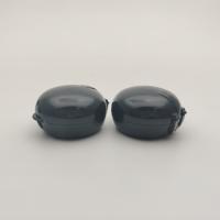 China 24 410 Ball Shape Plastic Flip Top Cap With Ribbed Closure for sale