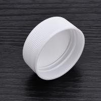 China 40mm Ribbed Detergent Bottle Plastic Screw Cap Customized Logo for sale