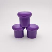 China Purple Mushroom Shape PP Plastic Flip Top Cap for sale