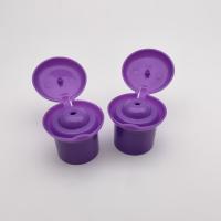 China Purple Mushroom Shape PP Plastic Flip Top Cap for sale