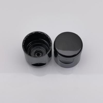 Cina 20/410 di coperchio a vite di plastica di superficie liscio nero per la bottiglia del condizionatore in vendita