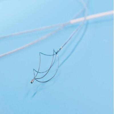 China Round Stone Like Basket with Smooth Edges and Flexible Silver Wires for sale