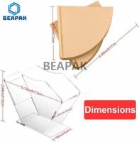 China Unbleached Sector Shape Coffee Machine Filter Papers for sale