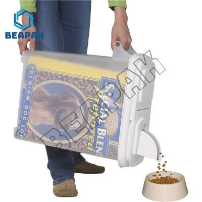 Cina Supporto di plastica sul fondo d'imballaggio del quadrato della borsa della guarnizione del cibo per cani laterale dell'animale domestico in vendita