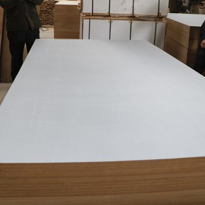 China 18mm White Melamine MDF For Decoration for sale
