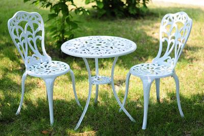 China 3 Pieces All Weather Outdoor Patio Cast Aluminum Garden Sets Furniture for sale