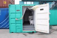 China 20 Flat Pack Containers Modular Buildings Color Painted With Window Roof for sale