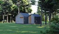 China Modern Prefab Tiny Homes / Modern Prefab Tiny House Fast Construction for sale