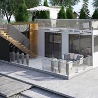 China 20 Flat Pack Containers Modular Buildings Color Painted With Window Roof for sale