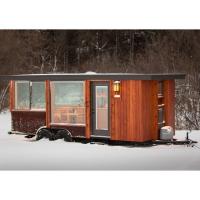 China 20ft 40ft Aluminum Window Flat Pack Container Tiny House On Wheel for sale