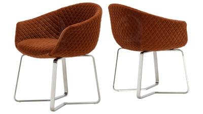 Cina Stile nordico di lusso delle sedie di tavolo da pranzo del tessuto 0.22cbm 54x64x92cm in vendita