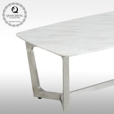 Cina Il tavolino da salotto bianco 20mm di marmo Retangular della cima del granito modella la mobilia domestica in vendita
